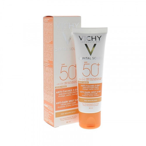 vichy capital soleil écran anti tache 3en1 spf50 - Paylesspara